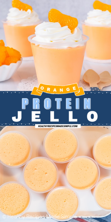 Low Carb Orange Creamsicle Protein Jello - Healthy Recipes Made Simple