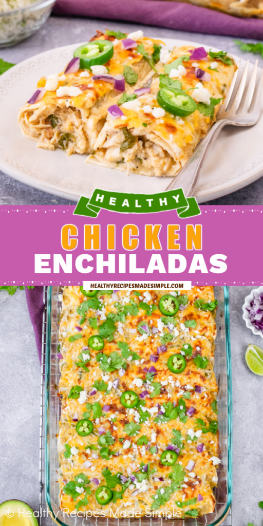Easy Healthy Chicken Enchilada Recipe - Healthy Recipes Made Simple