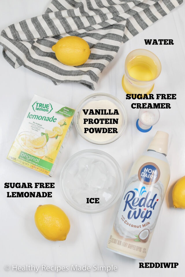 Frosted Protein Lemonade - Healthy Recipes Made Simple