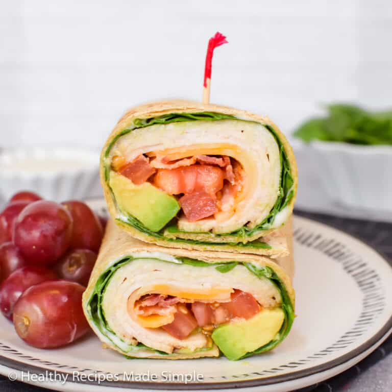 Low Carb Turkey Wrap - Healthy Recipes Made Simple